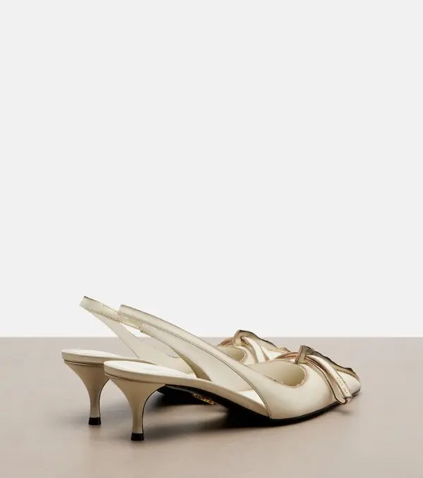 Prada Leather Slingback Pumps