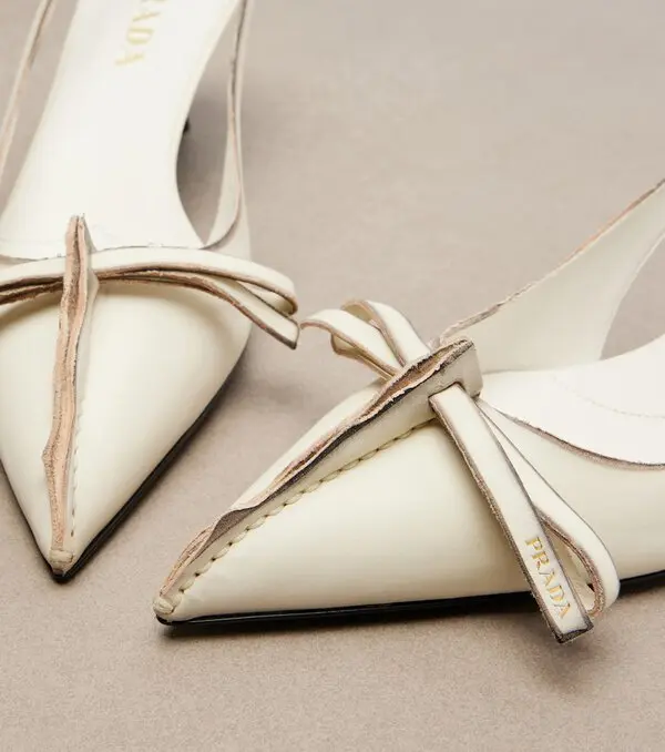 Prada Leather Slingback Pumps