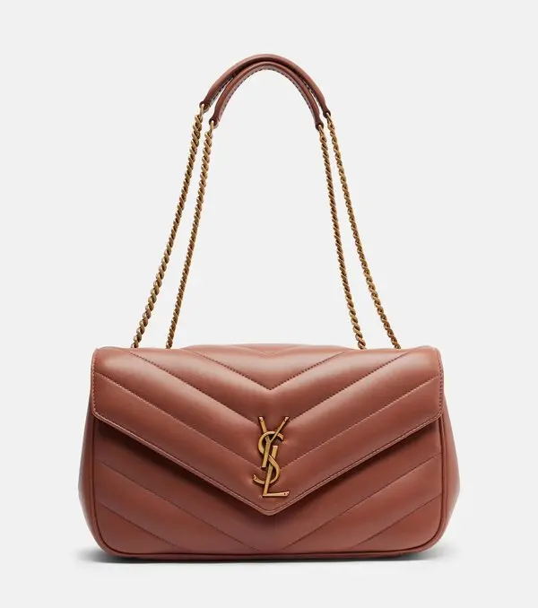 Saint Laurent Loulou Medium Shoulder Bag - Brown