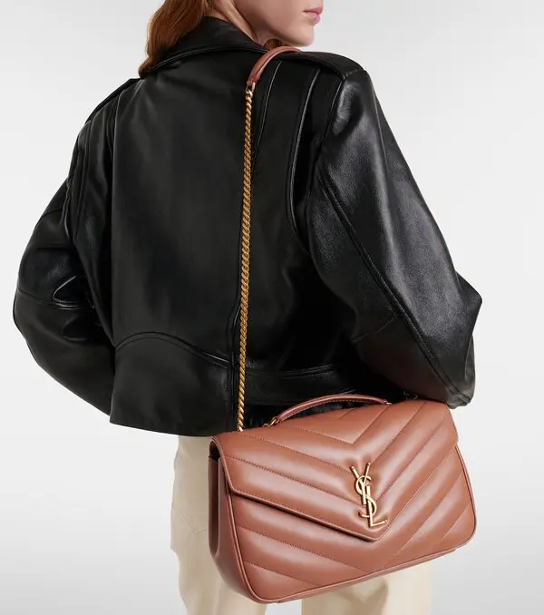 Saint Laurent Loulou Medium Shoulder Bag - Brown
