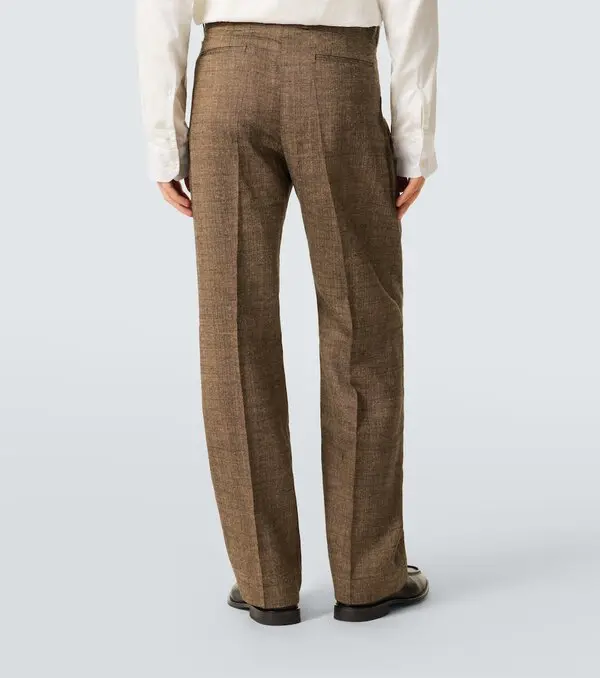 Our Legacy Linen, Silk, And Cotton Straight Pants