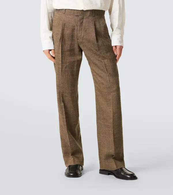 Our Legacy Linen, Silk, And Cotton Straight Pants