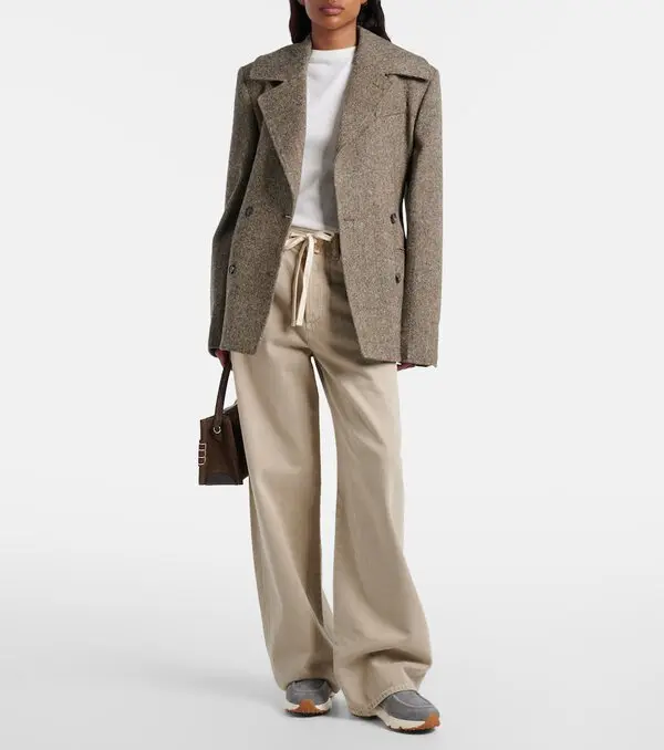 TOD'S Suede Penny Loafers - Grey