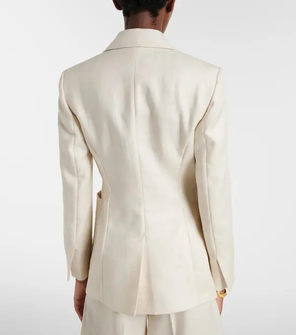 Max Mara Volonta Linen Blazer - White