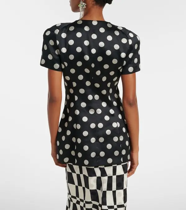 Dries Van Noten Polka-dot Double-breasted Blazer