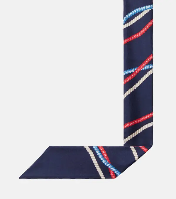Prada Printed Silk Twill Scarf