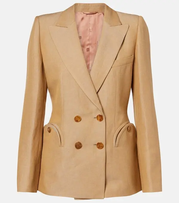 BLAZÉ MILANO Renegade Charmer Linen-blend Blazer