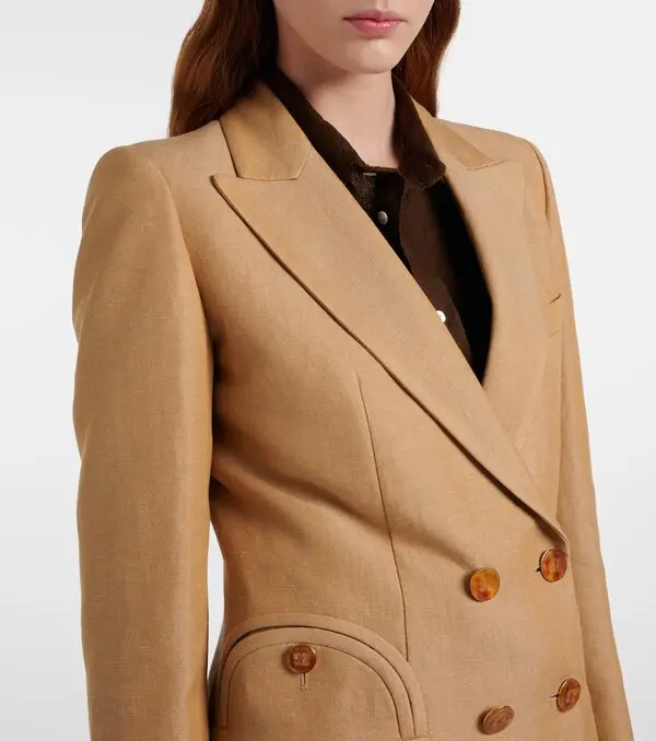 BLAZÉ MILANO Renegade Charmer Linen-blend Blazer