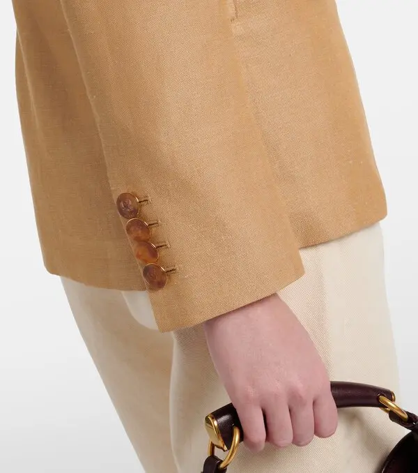 BLAZÉ MILANO Renegade Charmer Linen-blend Blazer