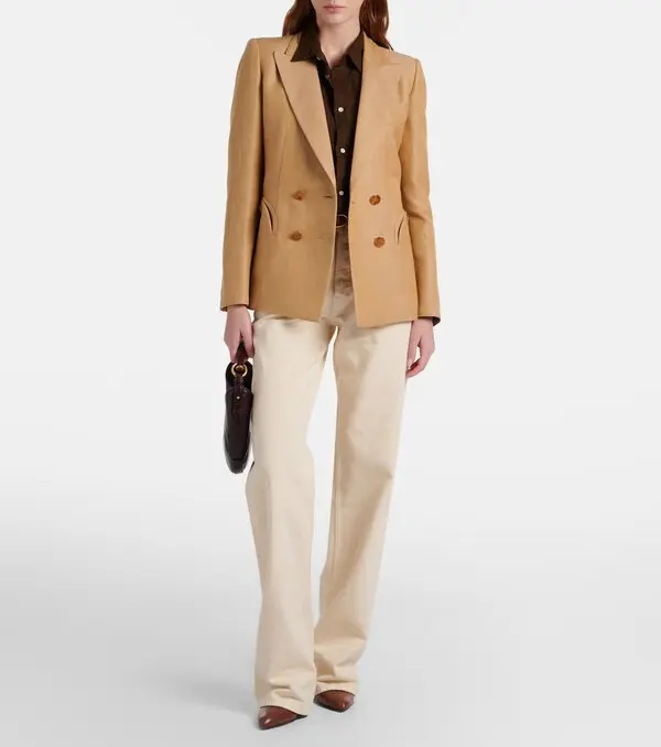 BLAZÉ MILANO Renegade Charmer Linen-blend Blazer