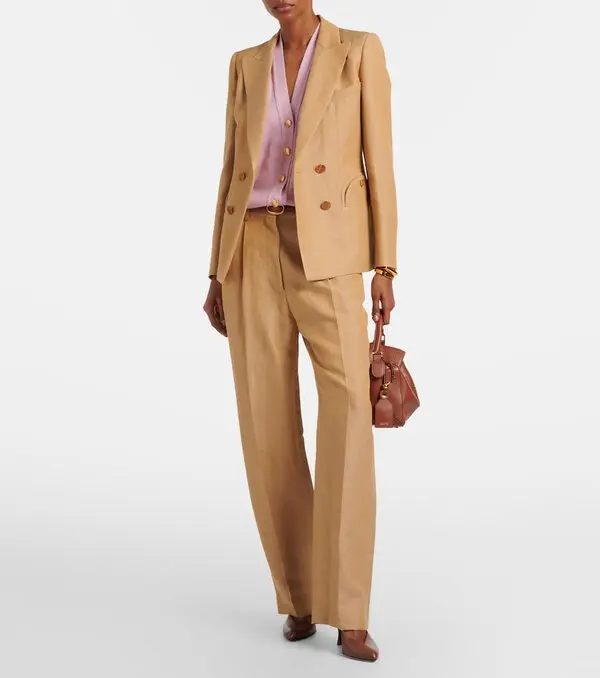 BLAZÉ MILANO Renegade Charmer Linen-blend Blazer