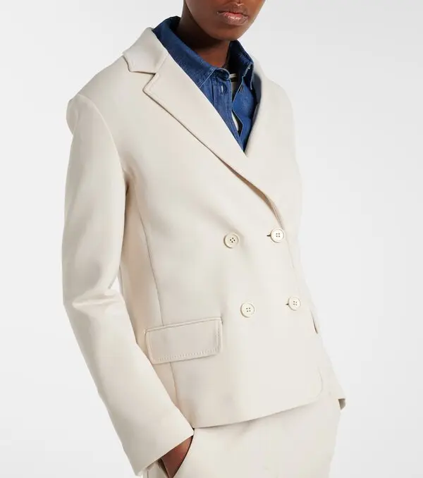 Max Mara Badia Cotton-blend Jersey Blazer
