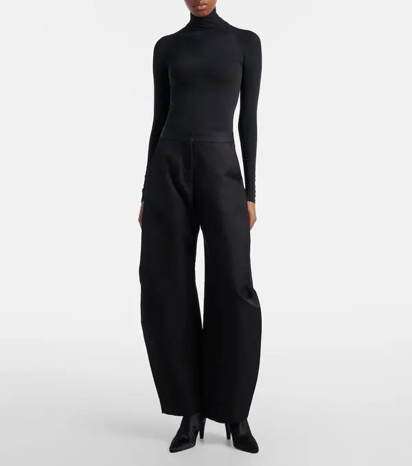 Alaïa Cone Satin Mules