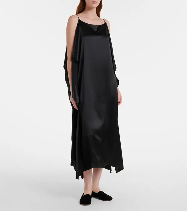 THE ROW Ponti Velvet Slip-on Shoes - Black