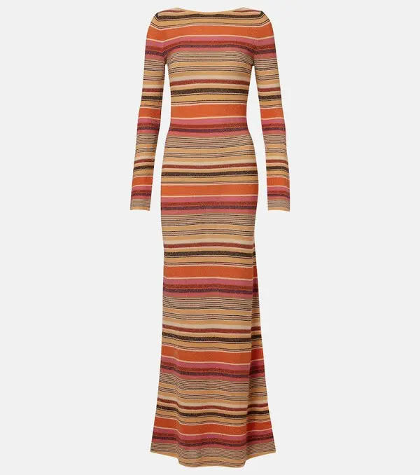 Faithfull The Brand Notturna Striped Maxi Dress - Multicoloured