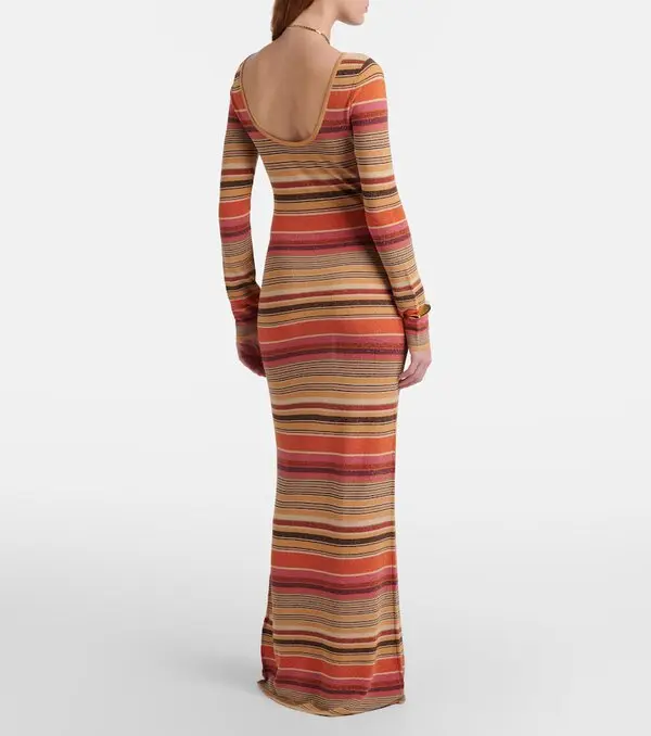 Faithfull The Brand Notturna Striped Maxi Dress - Multicoloured