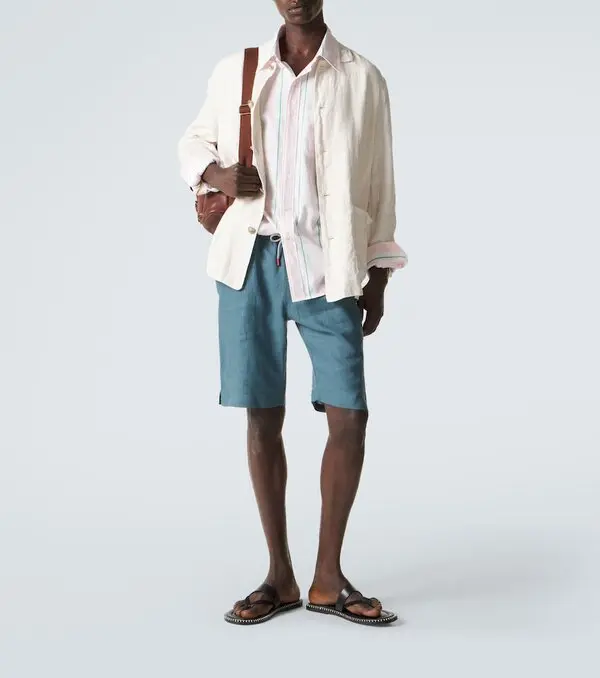 Kiton Linen Shorts