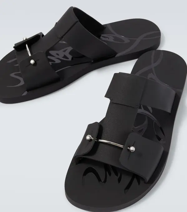 CHRISTIAN LOUBOUTIN Zakouski Slides In /grizzly