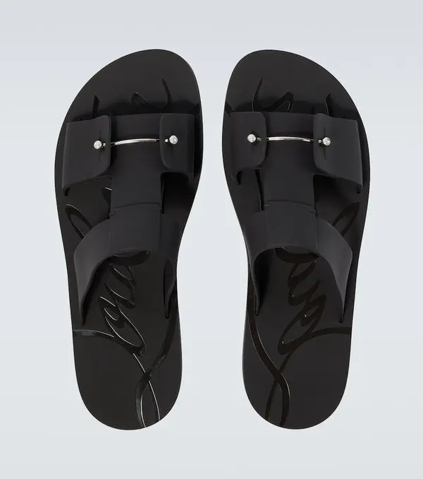 CHRISTIAN LOUBOUTIN Zakouski Slides In /grizzly