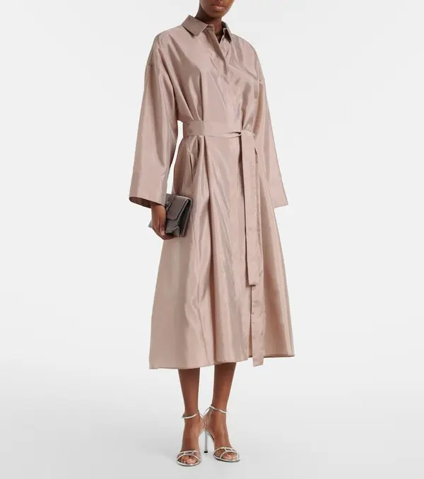 Max Mara Anna Organza Shirt Dress
