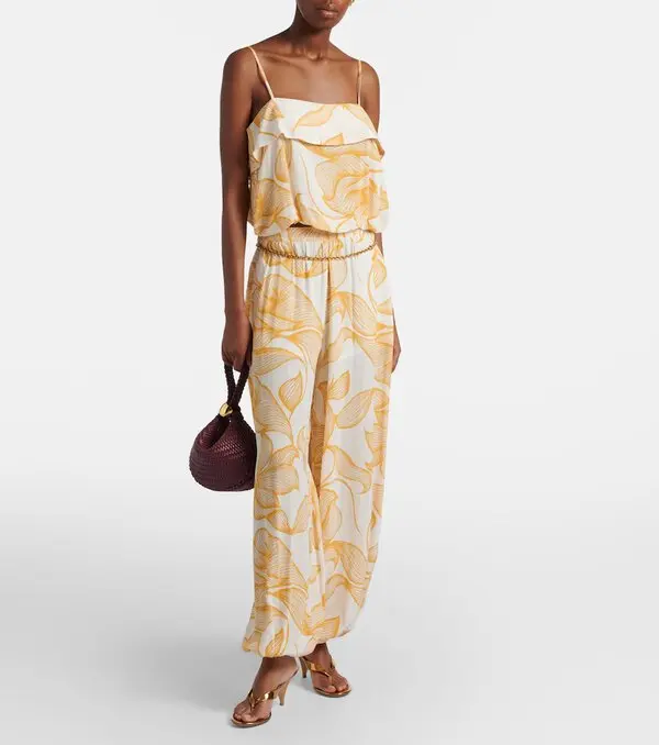 ADRIANA DEGREAS Printed Balloon Pants