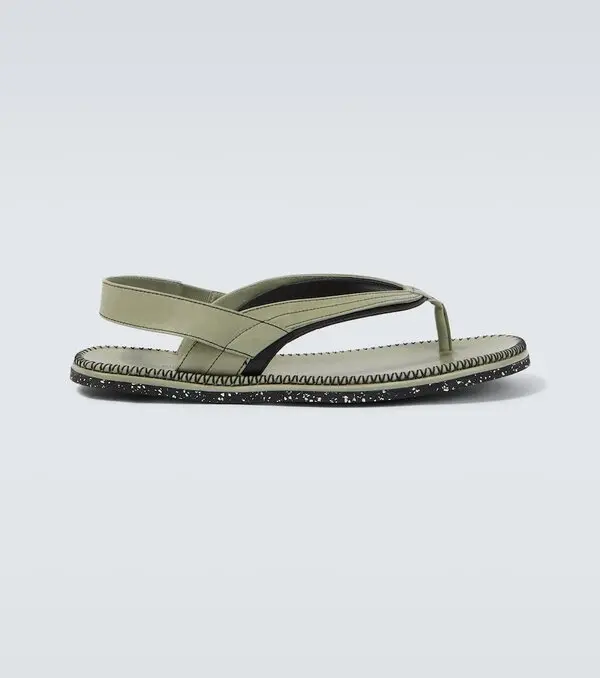 KIKO KOSTADINOV Andras Leather Thong Sandals - Green