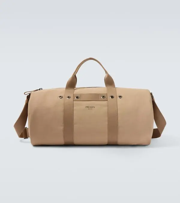 Prada Canvas Duffle Bag - Beige