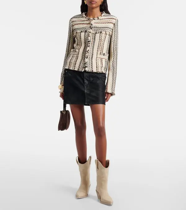 Paris Texas Dakota Suede Ankle Boots - Beige