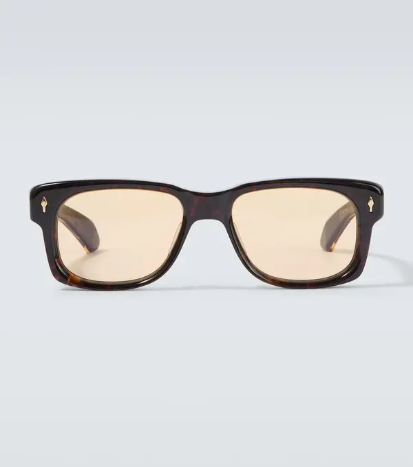 JACQUES MARIE MAGE Fly Square Sunglasses - Brown