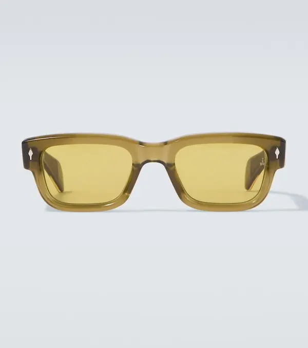 JACQUES MARIE MAGE Square Frame Sunglasses - Green