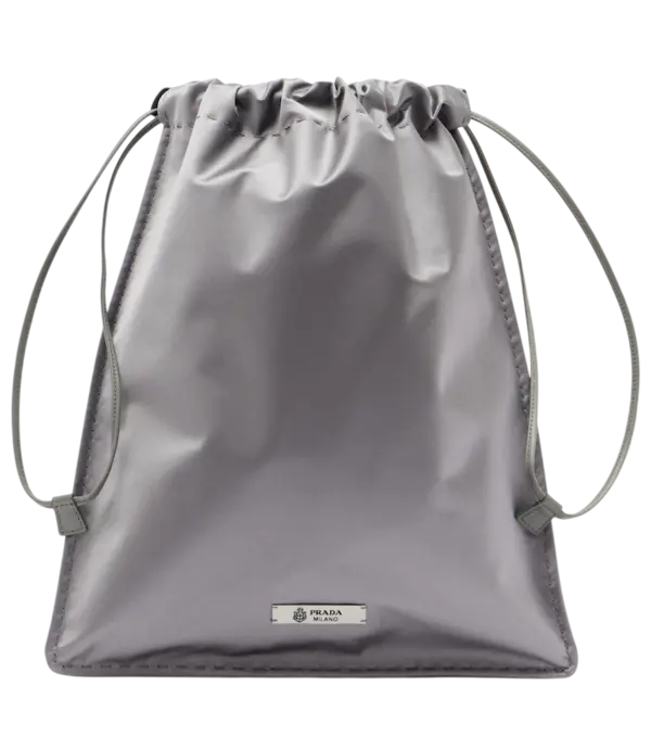 Prada Wish Satin Pouch - Grey