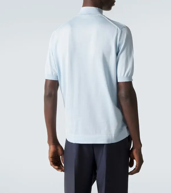 Prada Cotton Turtleneck Sweater - Blue
