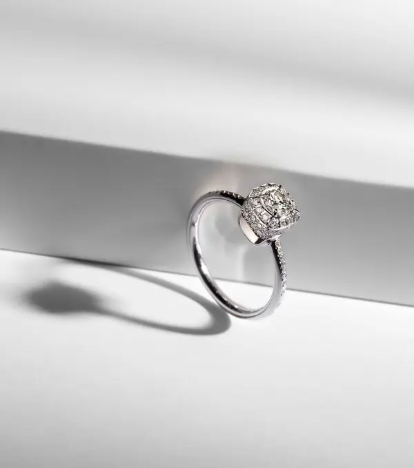 Pomellato Nudo Petit 18kt White Gold Ring With Diamonds