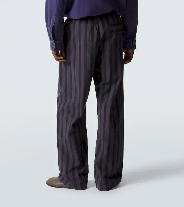 MAISON MARGIELA Striped Wide-leg Pants