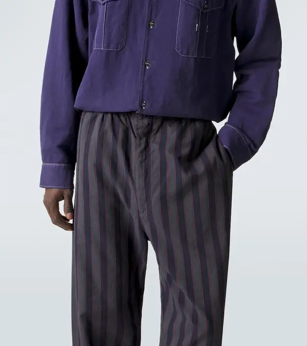 MAISON MARGIELA Striped Wide-leg Pants