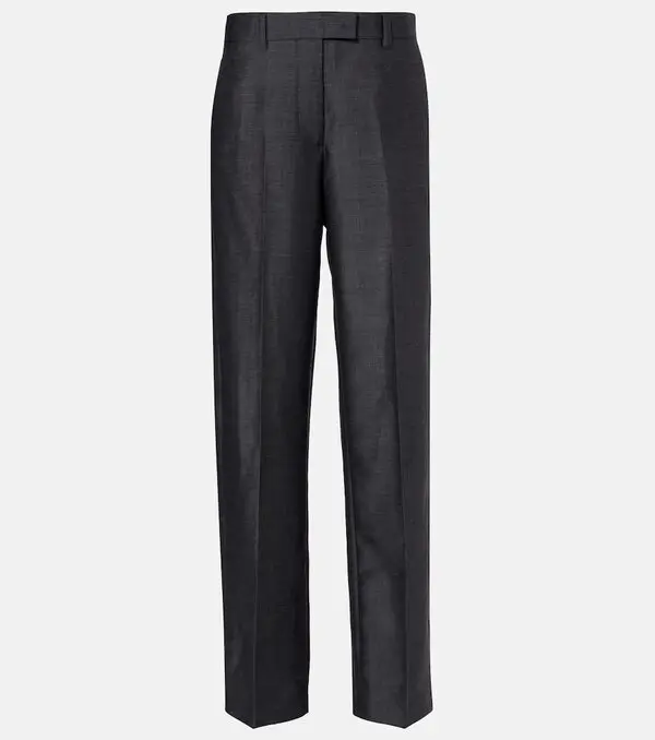 Miu Miu Mohair And Wool Straight Pants
