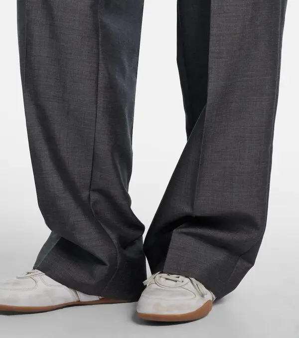 Miu Miu Mohair And Wool Straight Pants