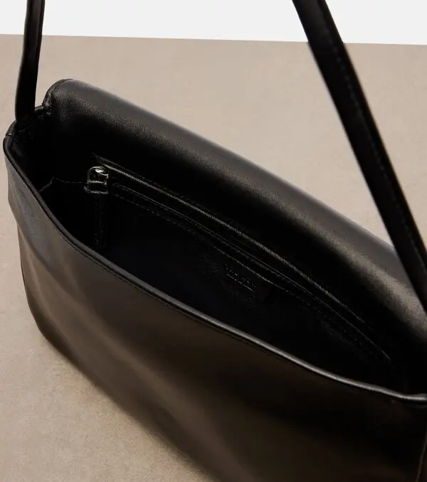 THE ROW Nuance Small Leather Shoulder Bag - Black