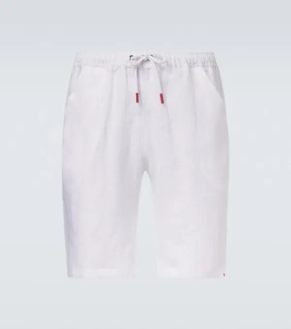 Kiton Linen Shorts - White