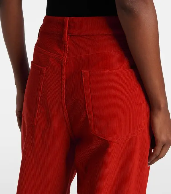 RÓHE Cotton Corduroy Wide-leg Pants - Red