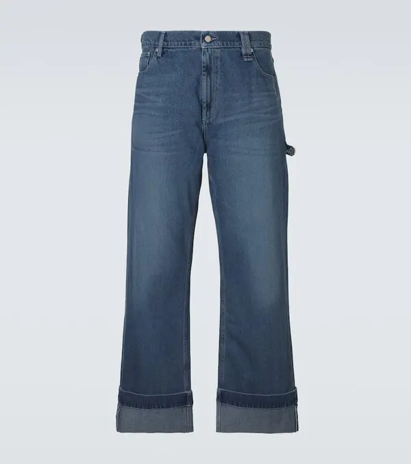 Simone Rocha Crystal-embellished Straight Jeans - Blue