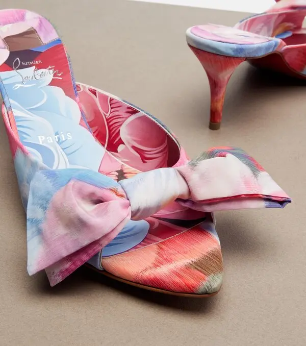 CHRISTIAN LOUBOUTIN Mulazee Floral Mules - Multicoloured