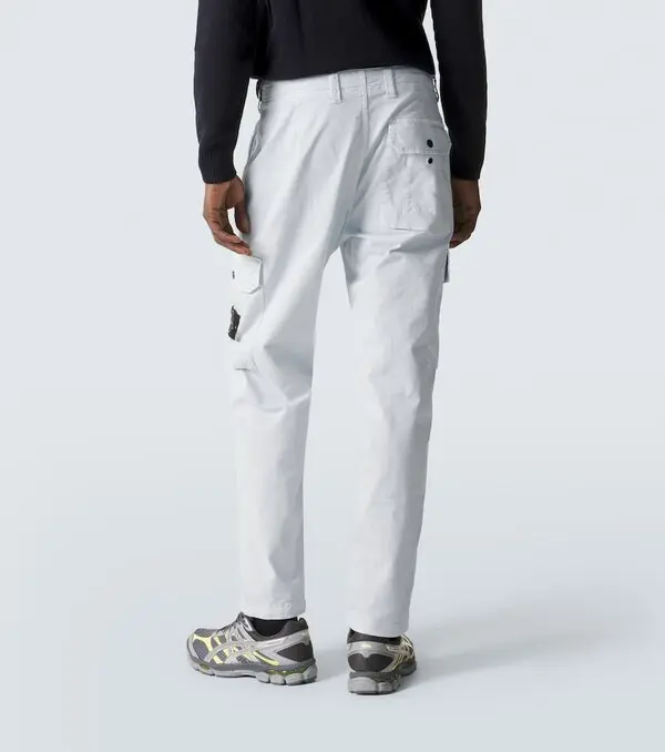 Stone Island Compass Cotton Twill Cargo Pants