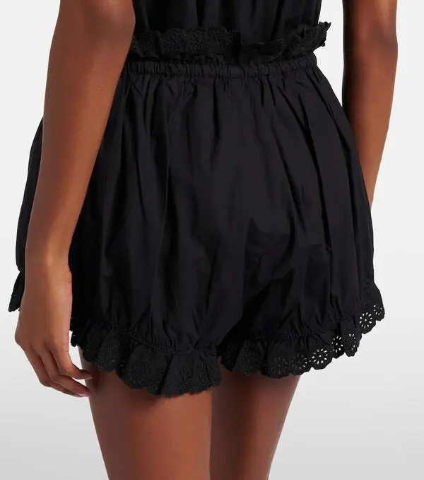 Posse Ezra Broderie Anglaise Cotton Shorts