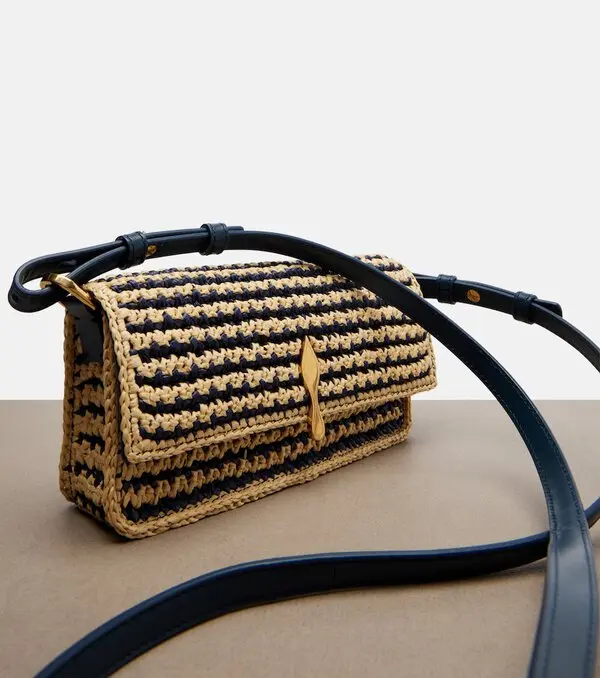 CHRISTIAN LOUBOUTIN Bettina Crochet Clutch - Beige