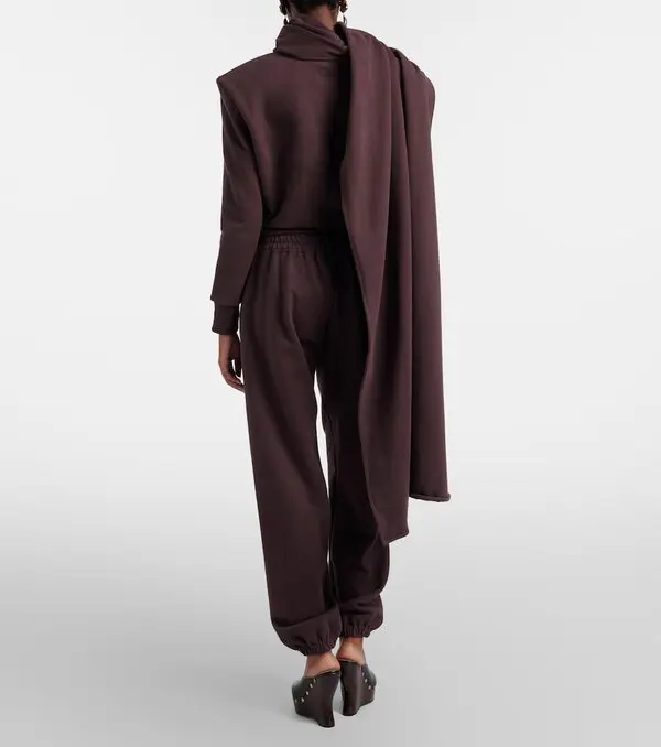 Magda Butrym Cotton Sweatpants - Brown