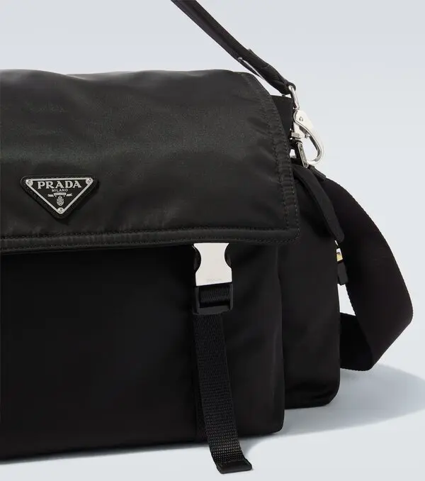 Prada Re-nylon Messenger Bag - Black