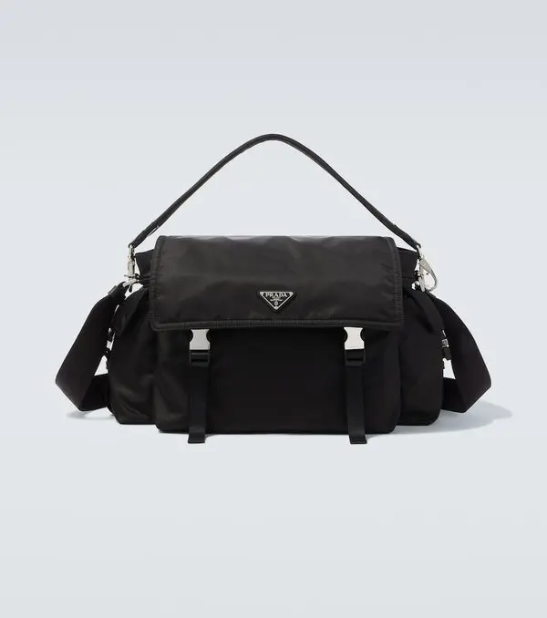 Prada Re-nylon Messenger Bag - Black