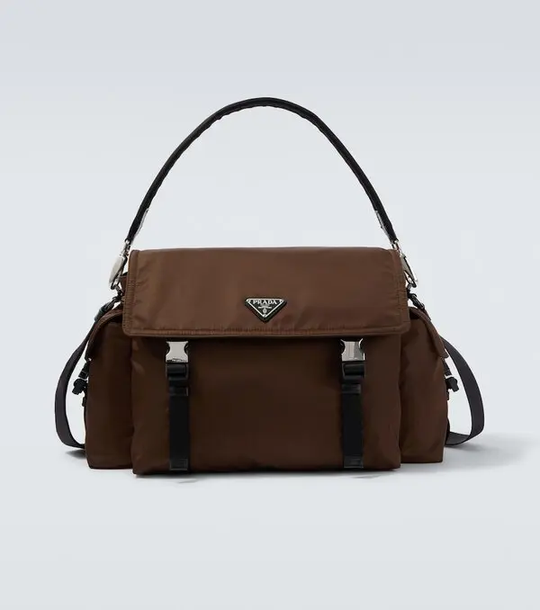 Prada Re-nylon Messenger Bag - Brown