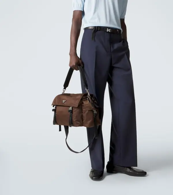 Prada Re-nylon Messenger Bag - Brown